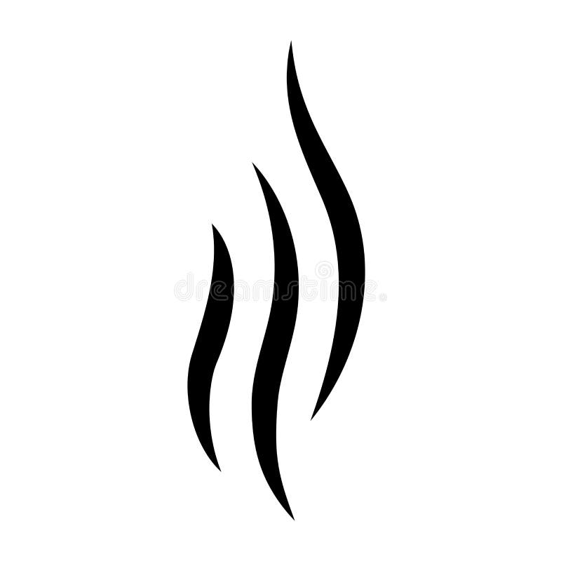 Smoke Steam Icon Simple Isolated Flat Design Style Stock Vector ...