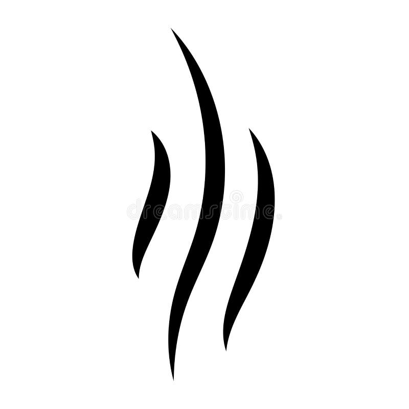 Smoke Steam Icon Simple Isolated Flat Design Style Stock Vector ...