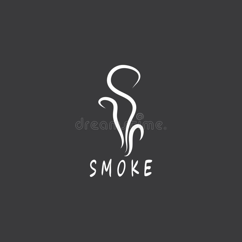 Smoke Steam Logo Vector Template Illustration Stock Illustration ...