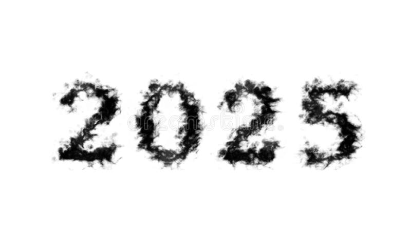 2025 Smoke Text Effect Green Isolated Background Stock Video - Video of ...