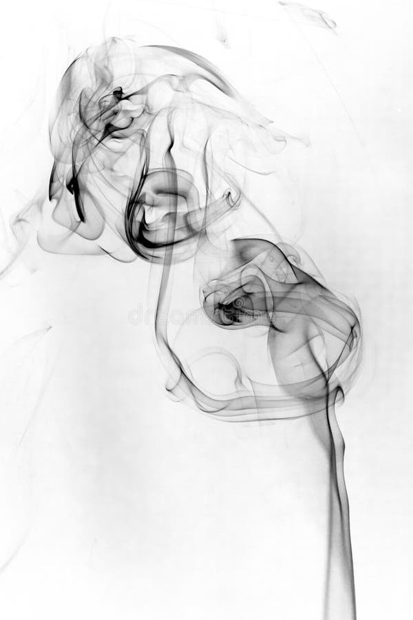 Smoke Toxic Movemet Abstract on White Background for Design Stock Image ...