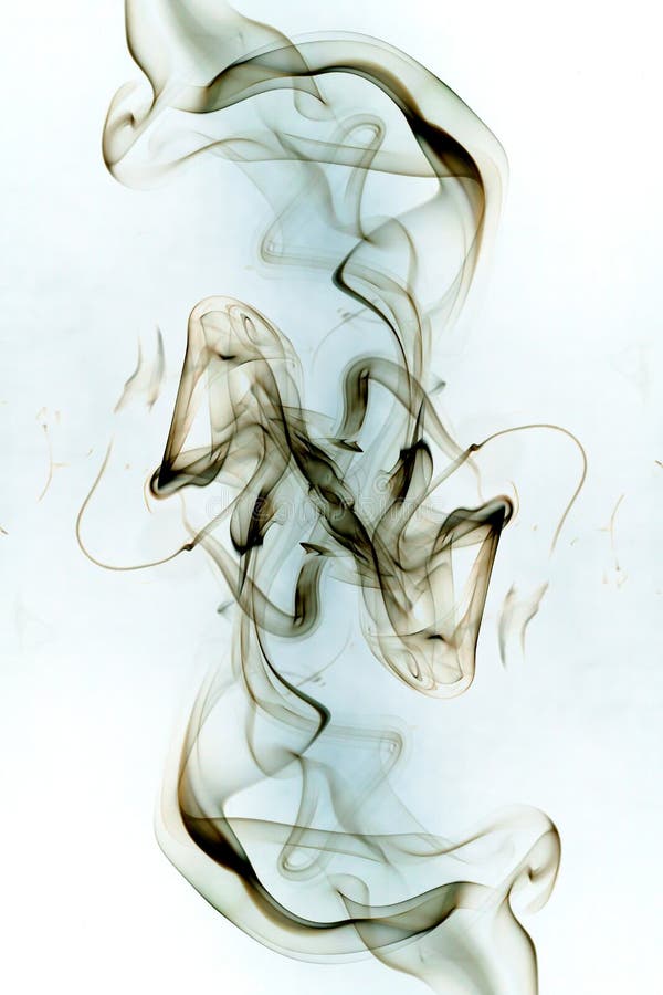 Smoke Toxic Movement on a White Background Stock Image - Image of dense ...