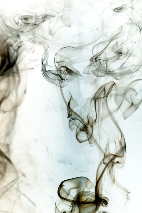 Smoke Toxic Movement on a White Background Stock Image - Image of cloud ...