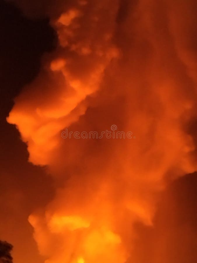 A Smoke Trail of a Building on Fire Stock Image - Image of hours ...