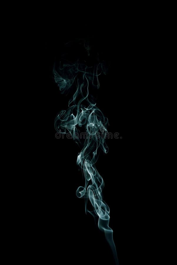 Smoke Trail Isolated on Black Stock Image - Image of abstract, smoke ...