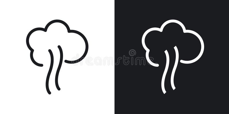 Smoke icon stock vector. Illustration of puff, outline - 341326970