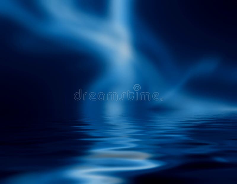 Smoke on water stock illustration. Illustration of cyan - 1678816