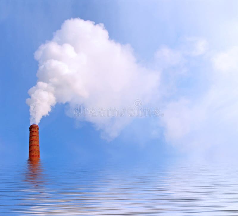 Smoke on the water stock illustration. Illustration of cloud - 2110465