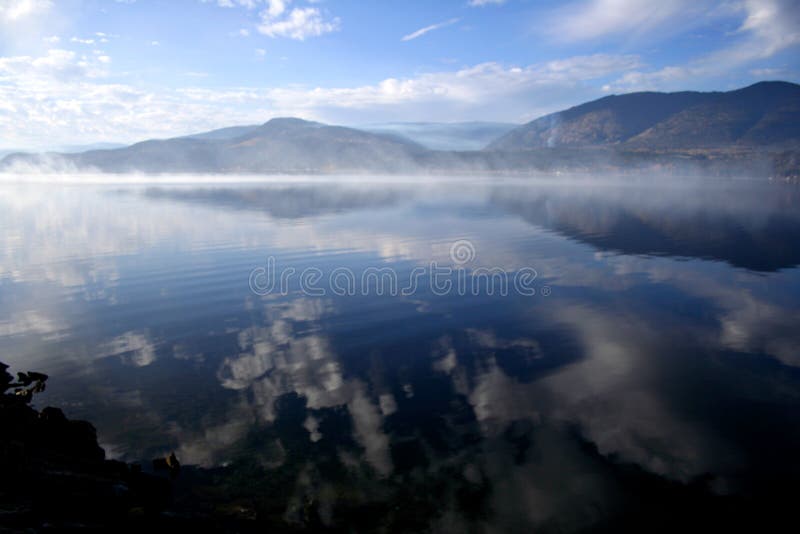 Smoke on the Water stock image. Image of water, blue, reflection - 7493253