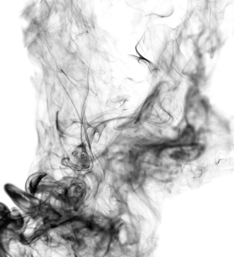 Smoke on a White Background. Stock Photo - Image of flow, motion: 219684472