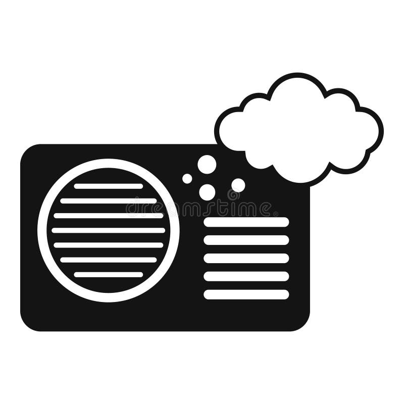 Smoked Air Conditioner Icon Simple Vector. Device Unit Stock ...