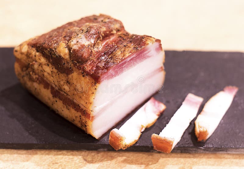 Smoked bacon stock photo. Image of dish, beef, german - 64404648