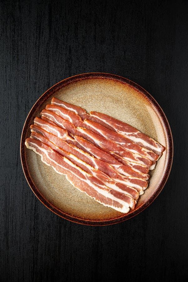 Smoked bacon strips stock image. Image of food, gourmet - 167298125