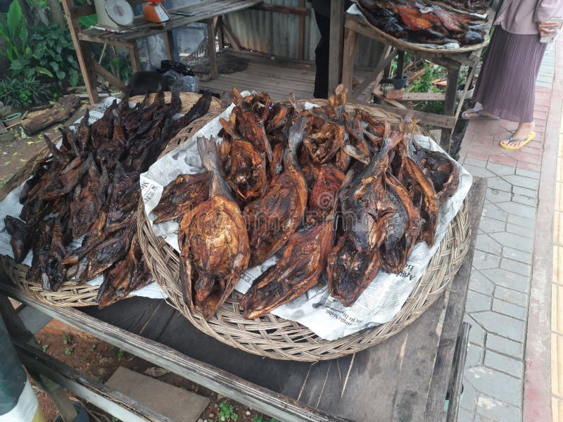 Smoked Catfish on the Display Table Editorial Stock Photo - Image of ...