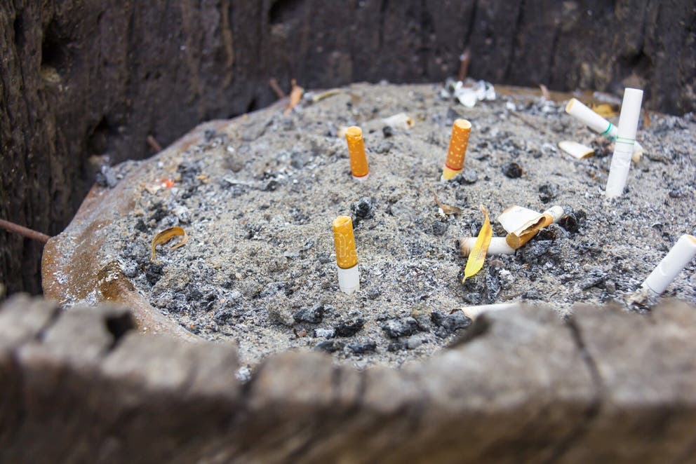 Smoked cigarettes stock image. Image of illness, malaise - 86644123