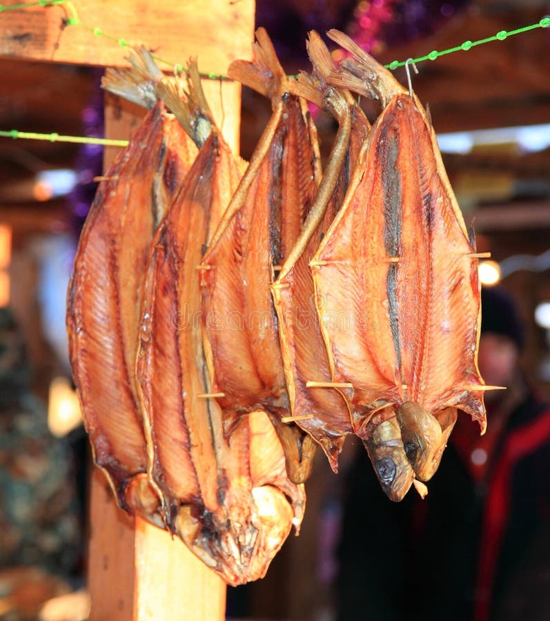 Smoked fish stock image. Image of omul, outdoors, healthy - 12369779