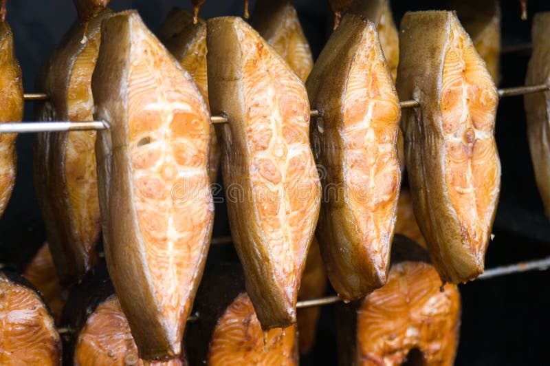 Cold-smoked fish stock photo. Image of smell, served - 26127410