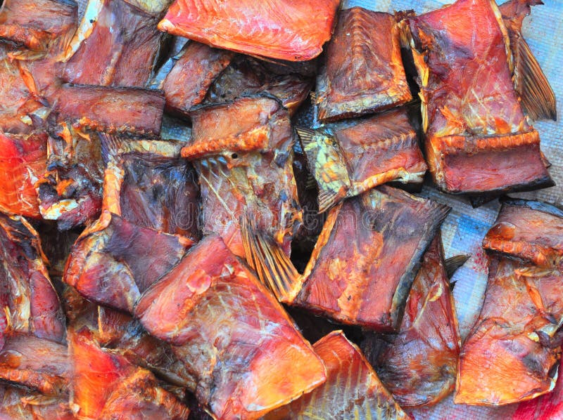Smoked fish stock photo. Image of grass, carp, dried - 21601358