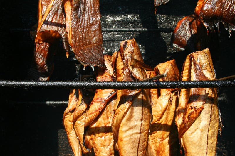Smoked fish stock photo. Image of salmon, smokehouse - 19685224