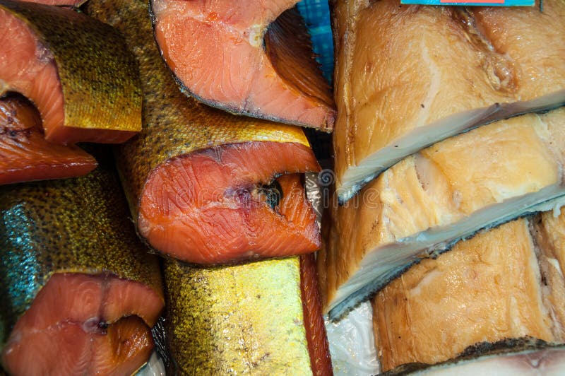 Smoked fish stock photo. Image of meal, breakfast, market - 33576544