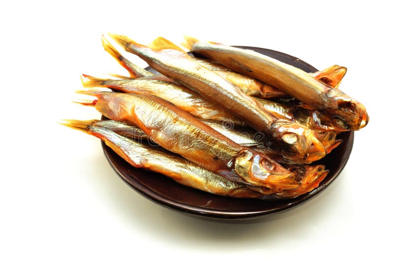 Smoked fish capelin stock photo. Image of cold, appetizer - 13729892
