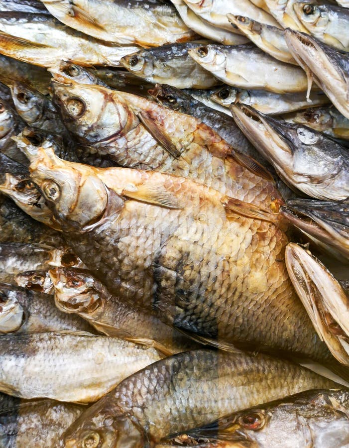 Smoked Fish on the Counter in the Store Stock Image - Image of fish ...