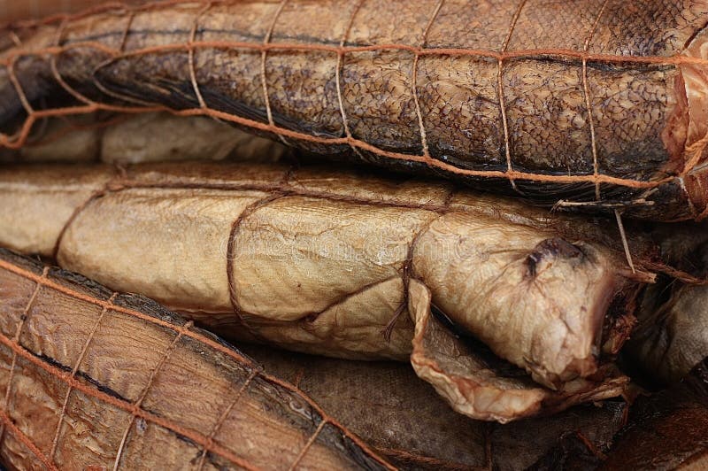 Smoked fish on the market stock photo. Image of diet - 234285708
