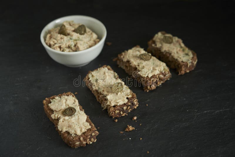 Smoked Fish Rillette with Capers Stock Image - Image of food, healthy ...