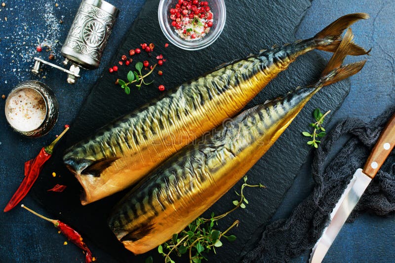 Smoked fish stock image. Image of dish, omega, fish - 120155965