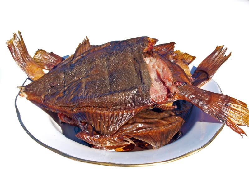 Smoked flatfish 2 stock photo. Image of food, delicious - 39128212
