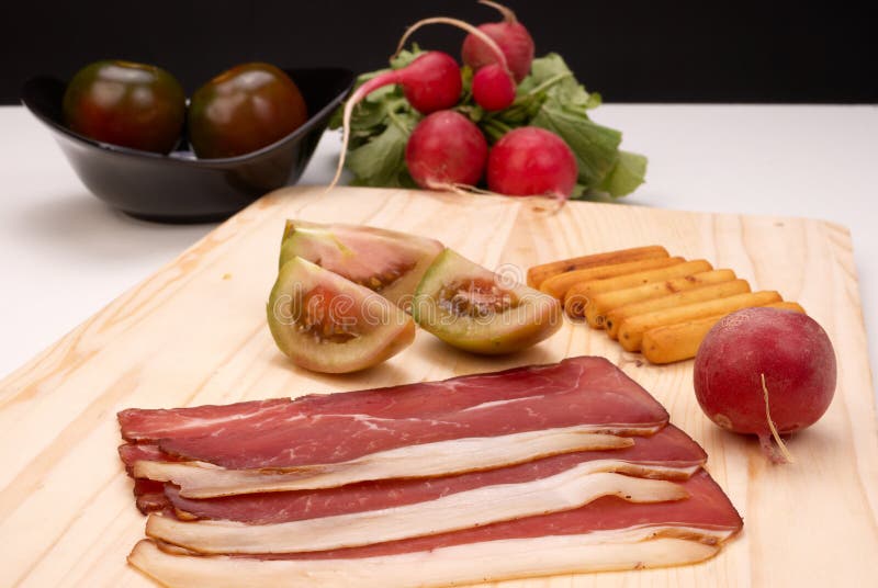 Smoked ham stock photo. Image of chopping, rasher, breadsticks - 16932798