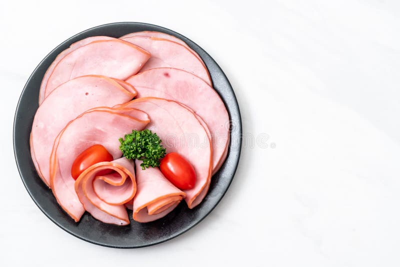 Smoked ham sliced stock photo. Image of white, fresh - 150499388