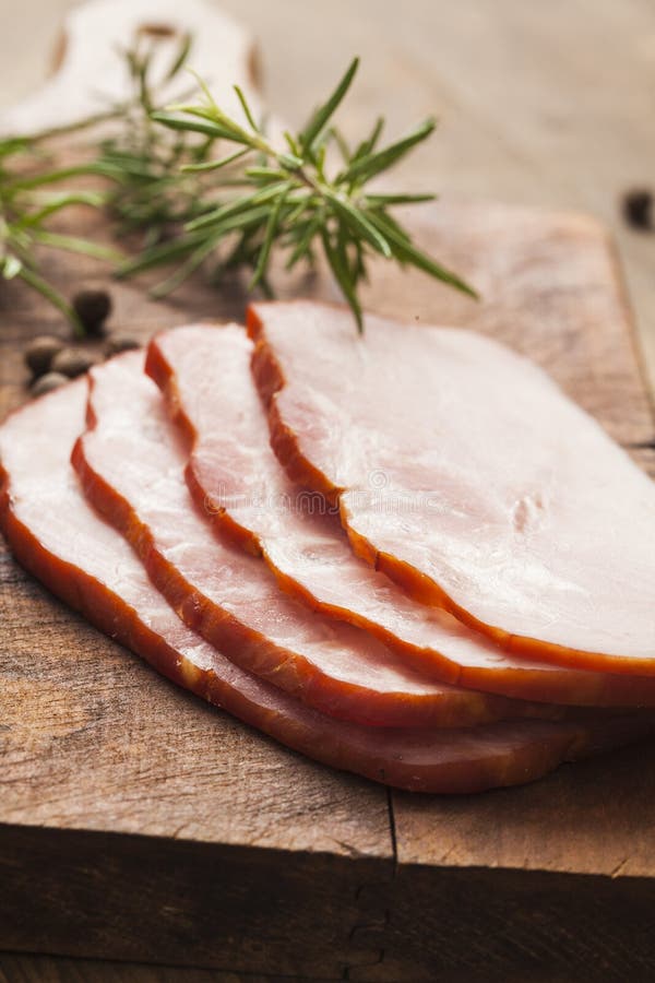 Smoked ham stock photo. Image of drink, horizontal, slices - 91390582