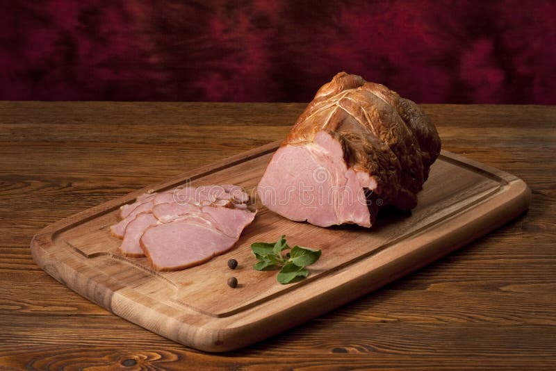 Christmas Table Dinner Time with Roasted Meats Decorated in Christmas ...