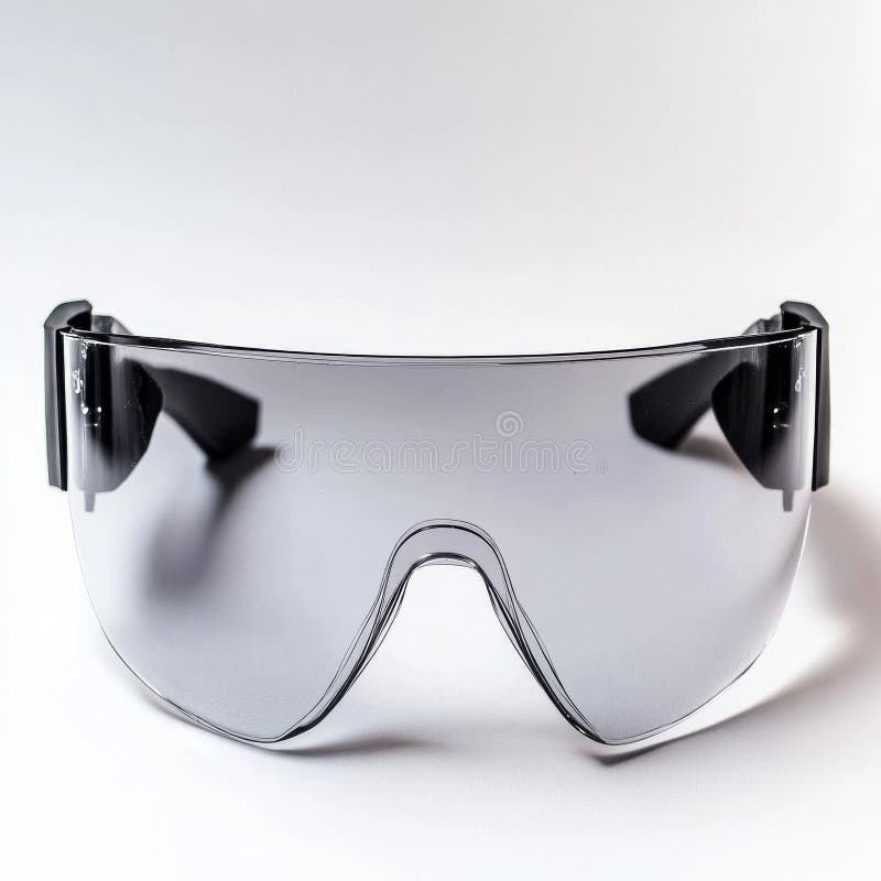 Smoked Lens Safety Glasses Front View Composition, Grey, Protective ...