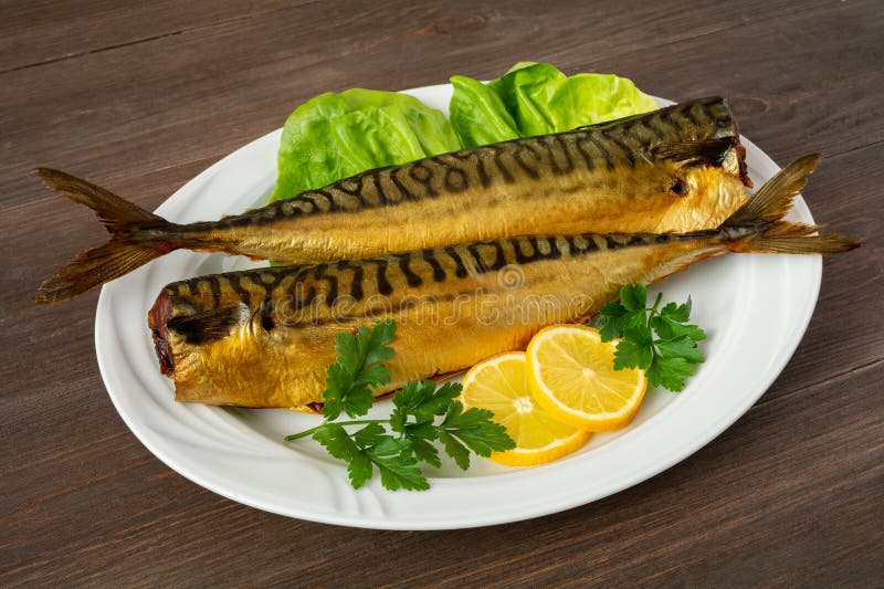 Smoked mackerel stock photo. Image of food, plate, appetizer - 304782010