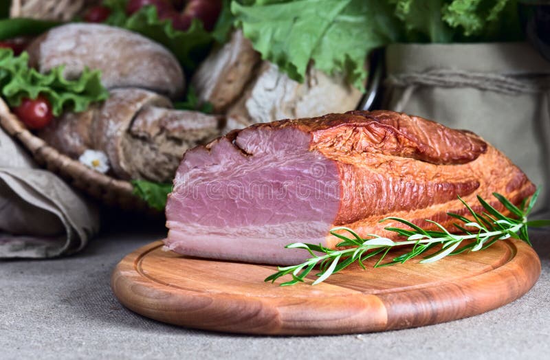 Smoked meat stock photo. Image of vegetable, pork, traditional - 33318222