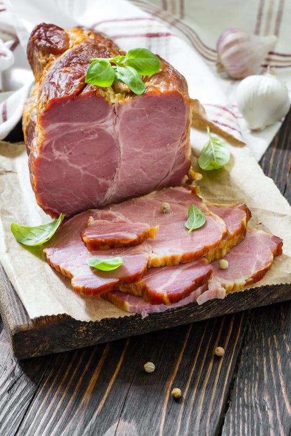 Smoked meat stock image. Image of gourmet, delicious - 33753471