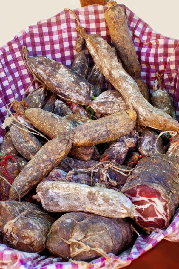 Smoked pancetta home-made stock image. Image of mediterranean - 23958487