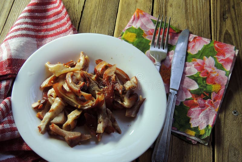 Smoked pig ears stock image. Image of chinese, pigs, lemon - 92135323