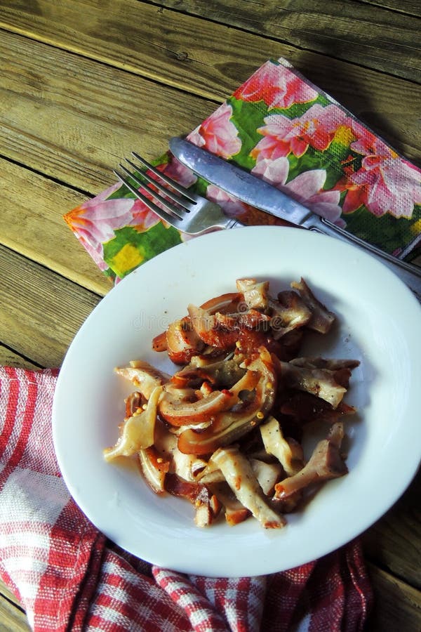 Smoked pig ears stock photo. Image of lemon, chinese - 92135346
