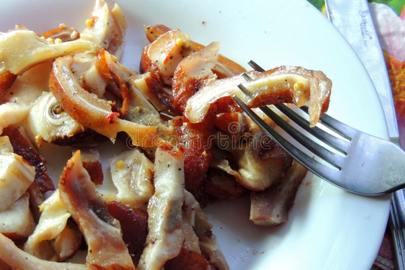 Smoked pig ears stock image. Image of chinese, pepper - 92135501