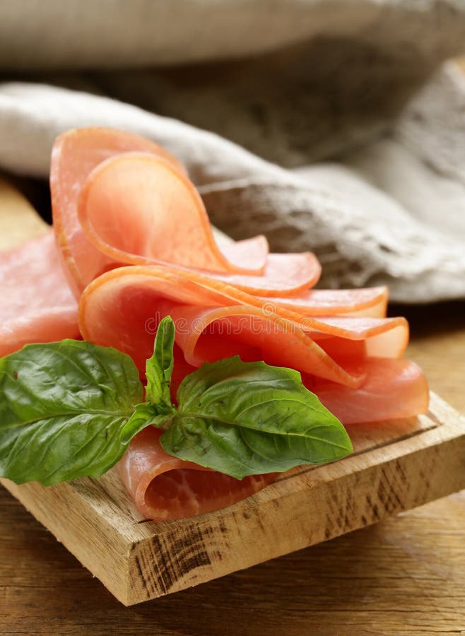 Smoked Pork Ham on Wooden Board Stock Image - Image of rustic, hamon ...