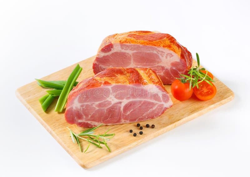 Smoked pork neck stock photo. Image of green, pepper - 56592186