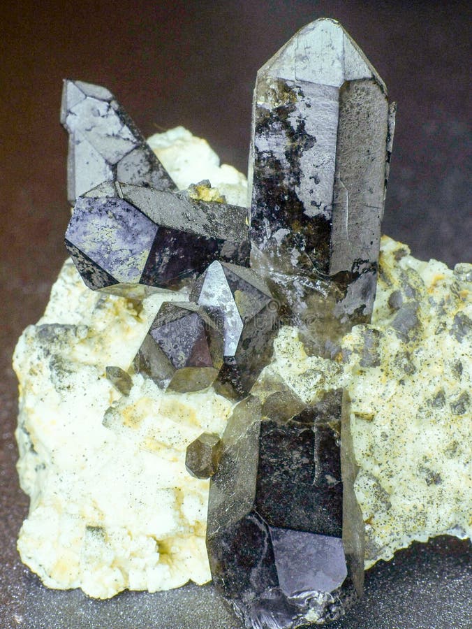 Smoked quartz stock image. Image of poland, pegmatites - 68366689