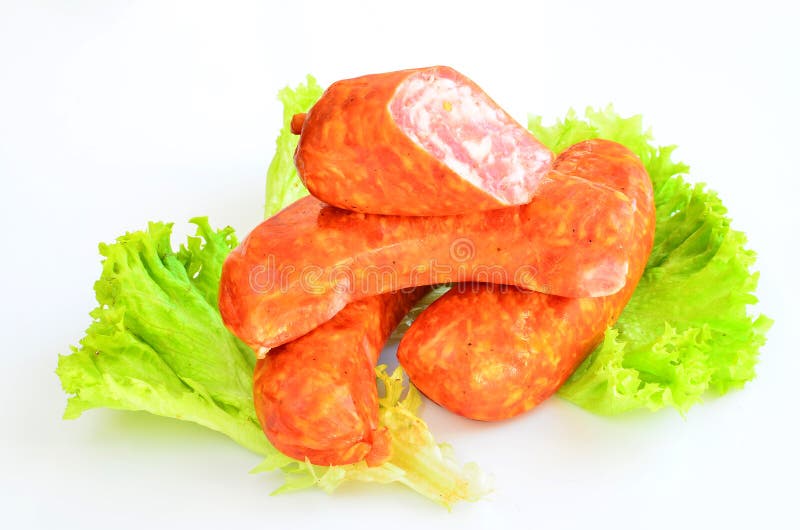Smoked raw kielbasa stock image. Image of nutrient, cuisine - 18367921