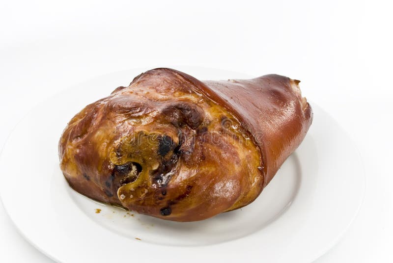 Smoked ham-knuckle stock image. Image of knuckle, slice - 3525309