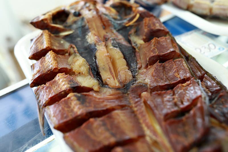 Smoked silver carp fish stock photo. Image of meal, appetizer - 156659314