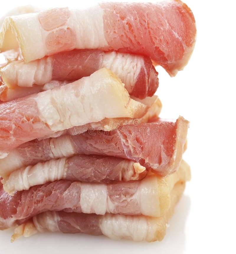 Smoked Sliced Bacon stock image. Image of bacon, food - 33582277