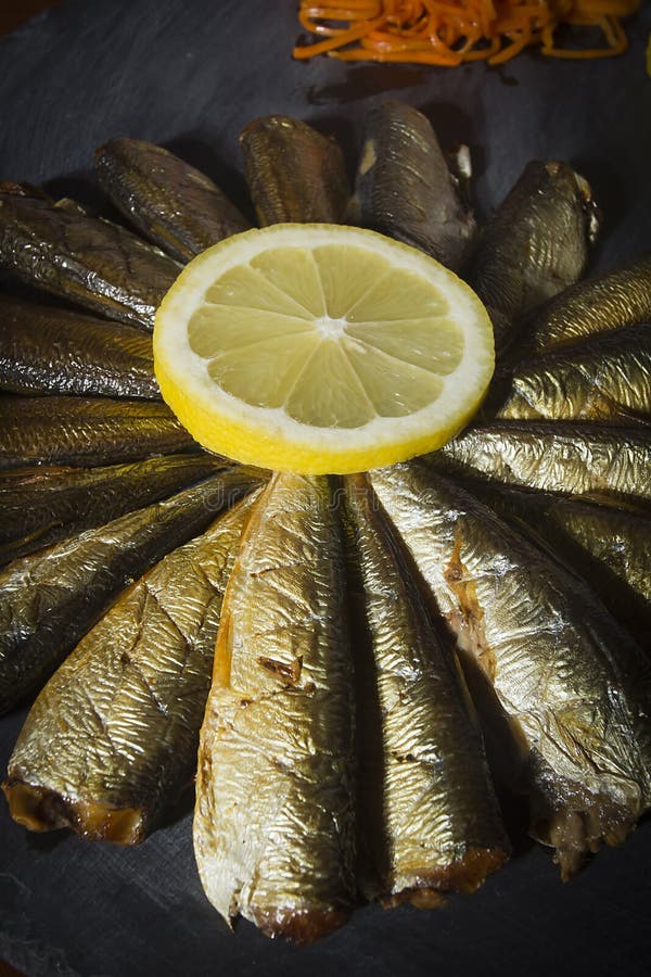 Smoked small fish stock image. Image of fish, meat, lunch - 181339529